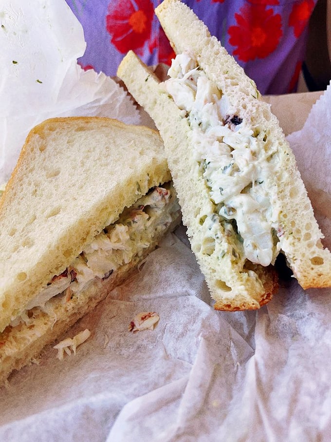 This crab sandwich isn't just lunch—it's a coastal California love letter written with sweet meat and fresh bread.
