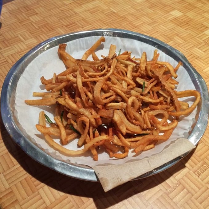 These aren't your average fries—they're crispy, golden perfection that makes you wonder why all potatoes can't fulfill their destiny this gloriously.