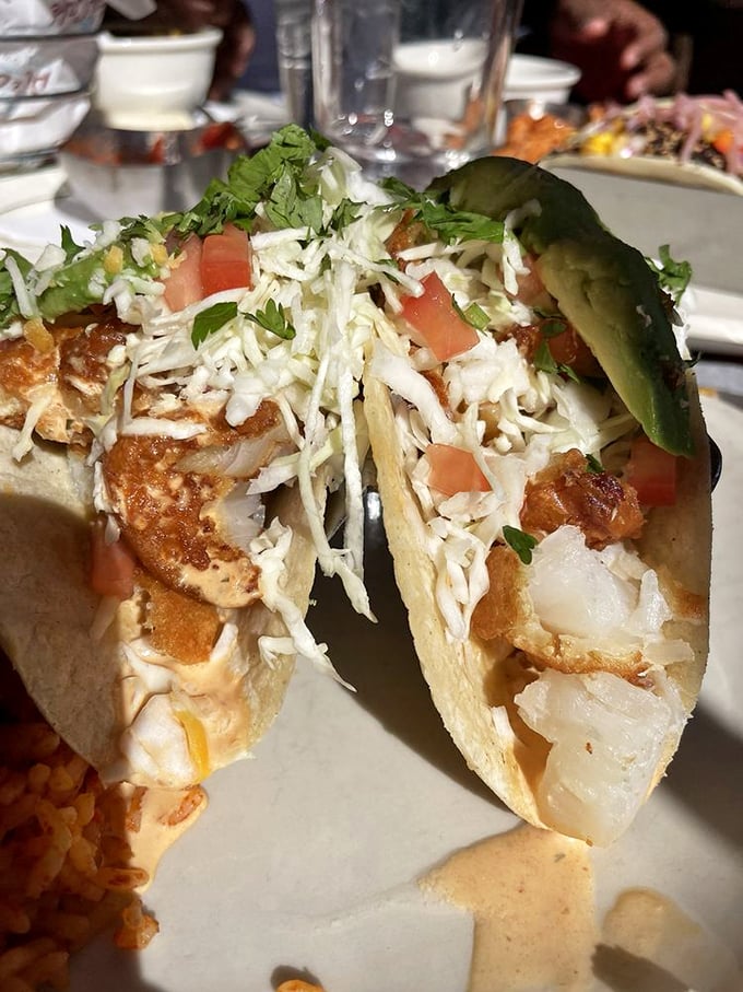 These fish tacos aren't just lunch; they're a beach vacation for your taste buds, complete with cabbage, avocado, and a squeeze of lime.