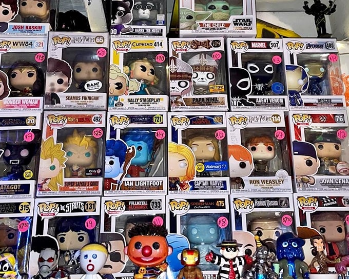 Pop culture paradise! These vinyl figures represent the modern collector's quest—where childhood nostalgia meets adult disposable income.