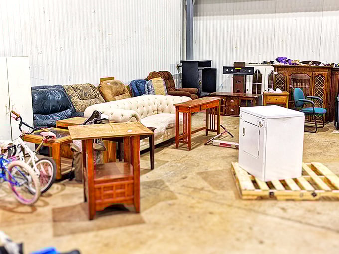 A living room tableau that spans decades of design history. That cream sofa has probably heard some stories worth telling!