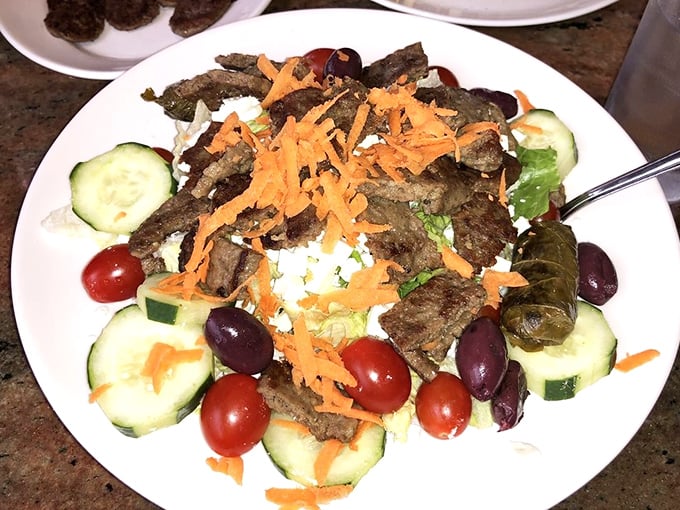 This Greek salad isn't just eating your vegetables – it's a Mediterranean vacation for your taste buds, complete with olives and feta.