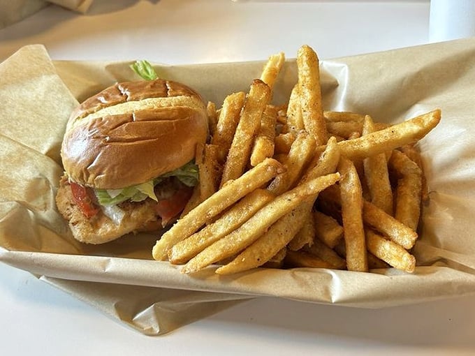 The chicken sandwich that makes you question your lifelong loyalty to beef. Those golden fries aren't just a side—they're co-stars.