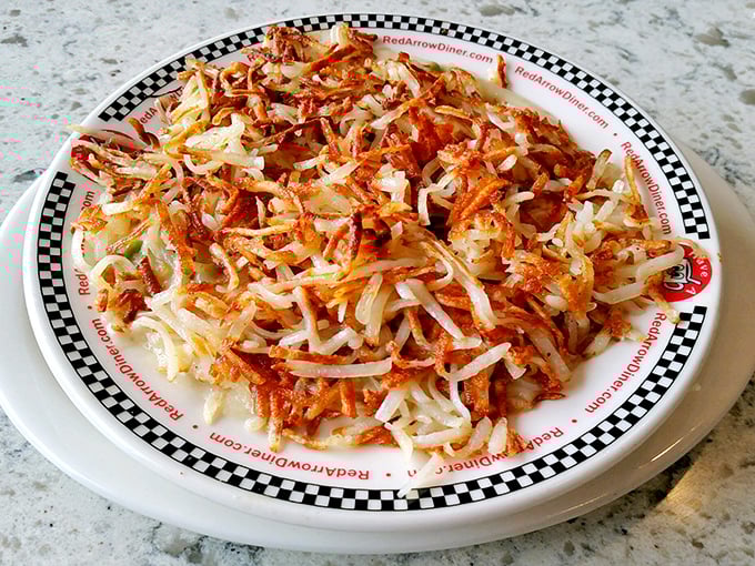 These aren't just hash browns; they're a crispy, golden-brown masterpiece that makes you wonder if potatoes were put on earth specifically for this divine purpose.