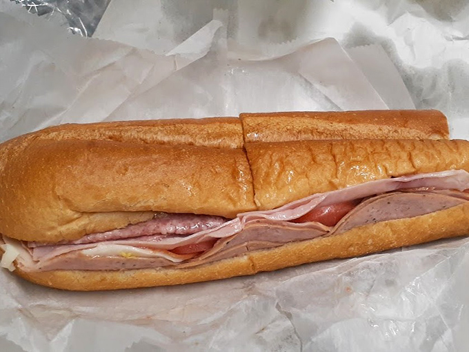 The Italian hoagie—where thinly sliced meats stack up like a delicious game of Jenga that you can't wait to topple with your appetite.