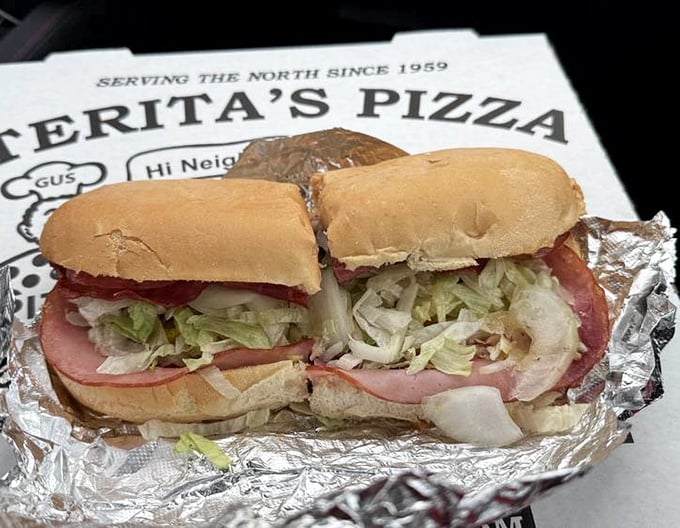 The Italian sub doesn't need fancy aioli or artisanal bread to impress—just fresh ingredients, proper proportions, and the dignity of simplicity.