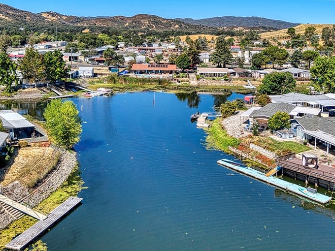 Waterfront living at its most accessible. These lakeside homes with private docks prove paradise doesn't require a tech mogul's salary.