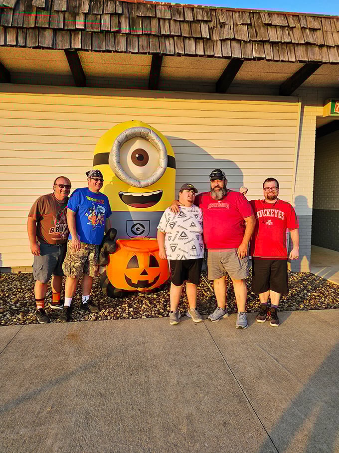 Where movie magic meets Minion madness. The seasonal decorations at Aut-O-Rama prove this isn't just a theater—it's a community gathering spot.