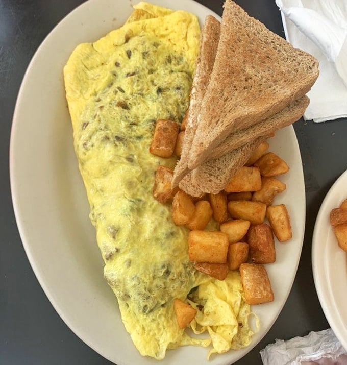 The perfect omelet is like a good marriage—everything held together beautifully with just the right amount of cheese to keep things interesting.