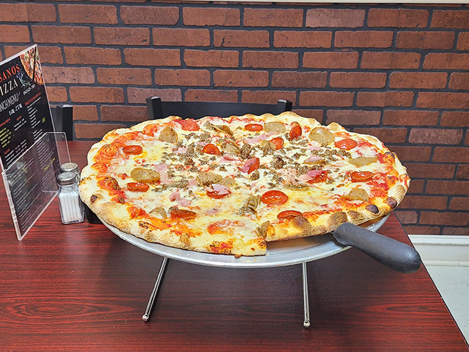 Who knew a barn would serve pizza this good? Crispy, cheesy, and loaded with toppings—farm-to-table takes on a whole new meaning.