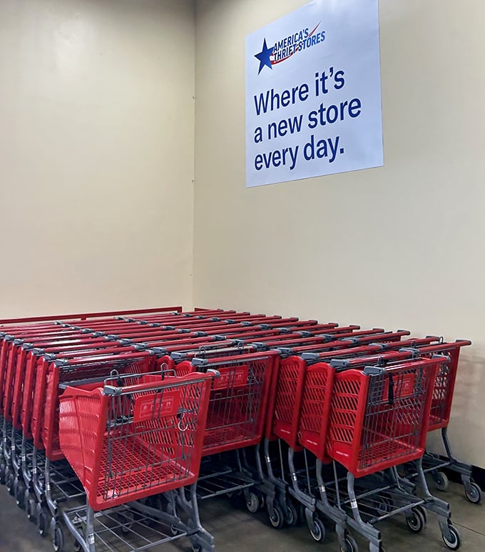 "Where it's a new store every day" isn't just clever marketing—it's the thrill that keeps thrift addicts coming back for their next fix.
