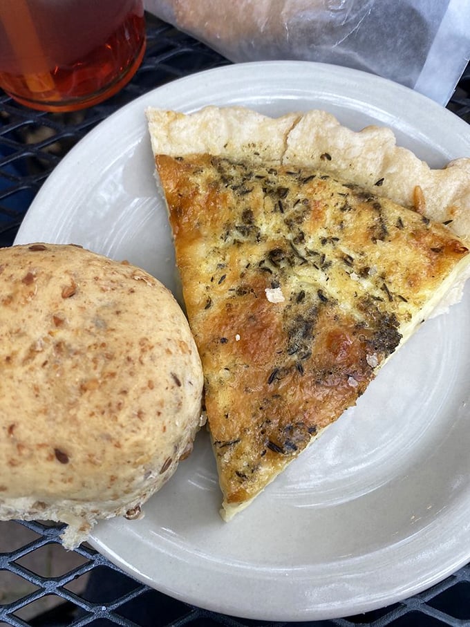 This quiche and savory pastry duo isn't just breakfast—it's breakfast with ambition. Flaky, herb-flecked, and utterly camera-worthy.