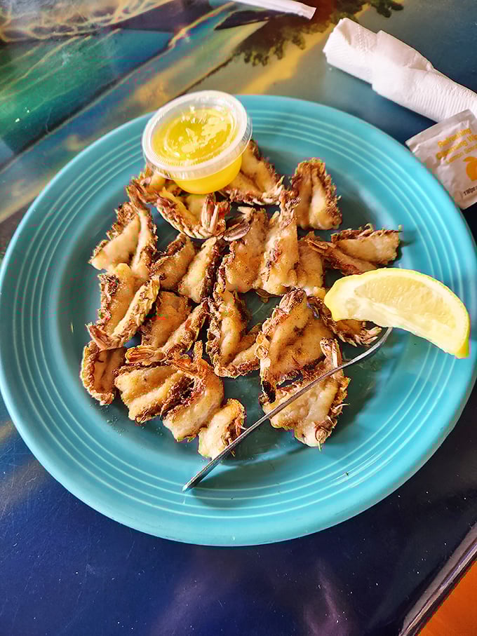 These rock shrimp are the unsung heroes of the seafood world—crispy, sweet little morsels that deserve their own theme song.