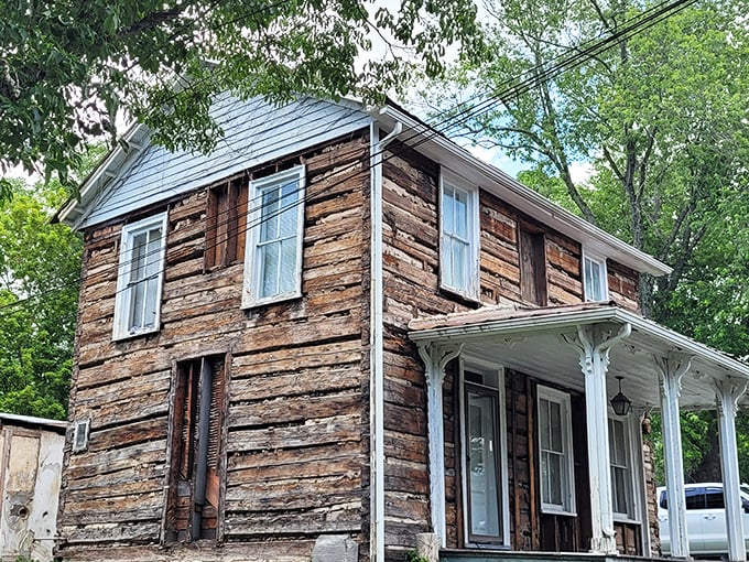 Not just weathered wood – this is Roger's Tavern, where history doesn't need Instagram filters to look authentic.