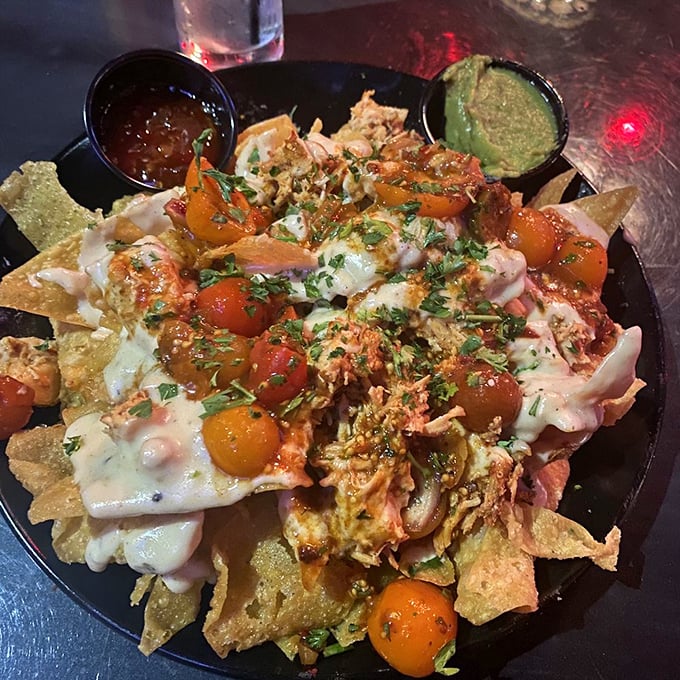 Nachos that would make Scooby say "Ruh-Roh" in the best way possible. Loaded with toppings and perfect for sharing—if you dare.
