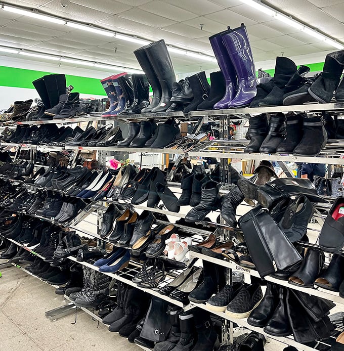 Boot boulevard! From practical winter footwear to those purple statement rainboots you never knew you needed until this very moment.