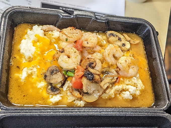 Shrimp and grits: where seafood meets comfort food in a bowl that might just bring tears of joy to your eyes.