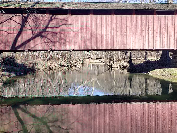Many visitors can't resist capturing that perfect "we were here" moment at this photogenic piece of Pennsylvania history.