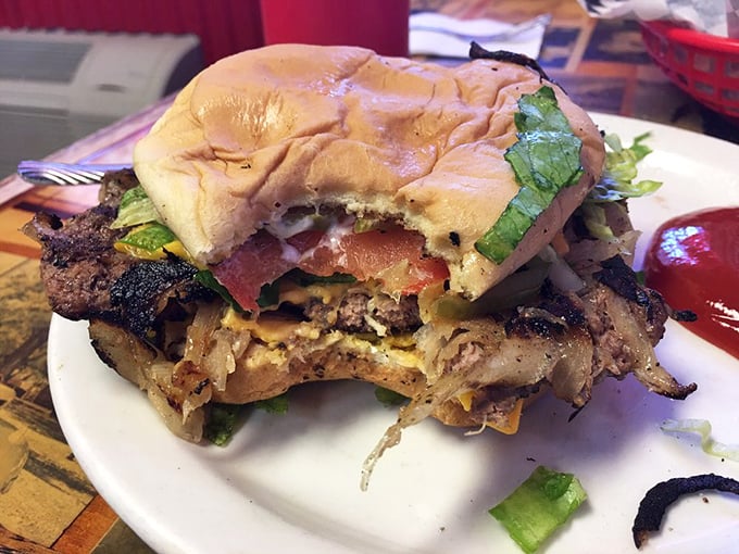 This isn't just a sandwich—it's architectural poetry. Layers of flavor stacked so perfectly you almost feel guilty taking that first glorious bite. Almost.