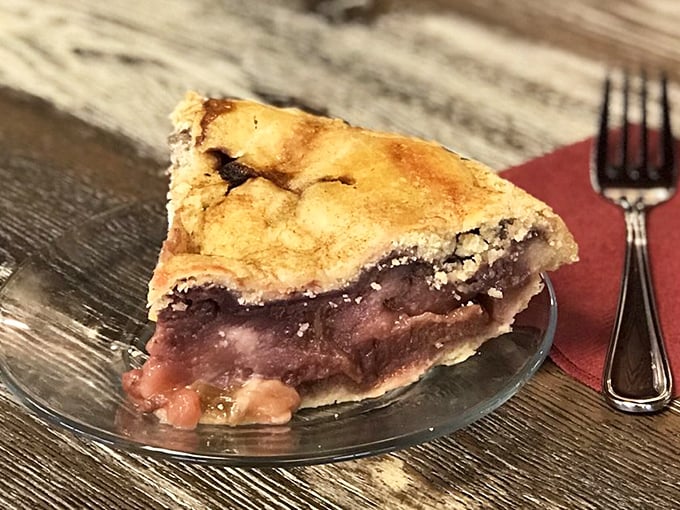 Behold the perfect marriage of sweet strawberries and tart rhubarb. That golden, flaky crust is what pastry dreams are made of.