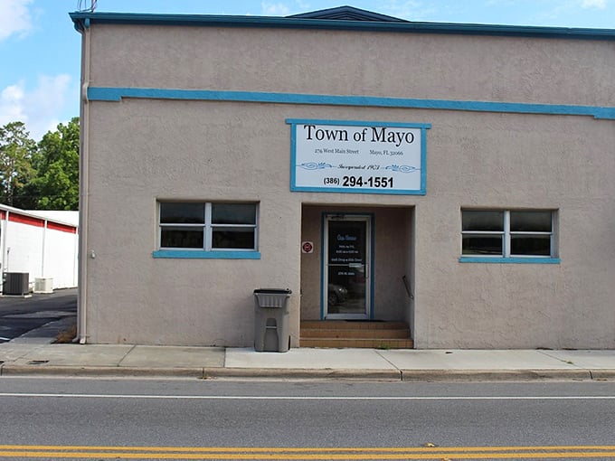 Mayo's Town Hall embodies the town's no-frills approach to governance—simple, functional, and refreshingly absent of bureaucratic grandeur.
