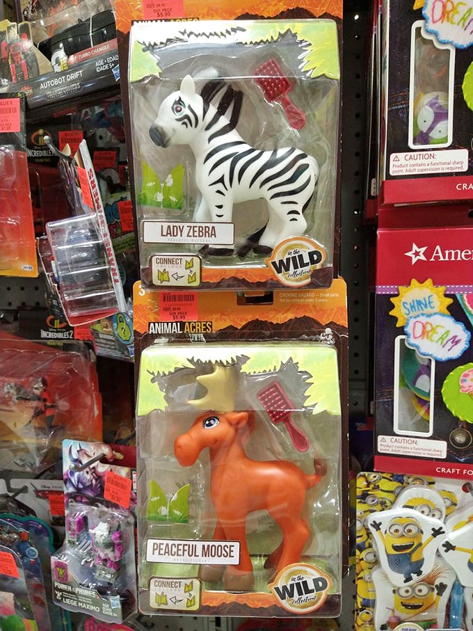 These quirky animal toys prove that even "Lady Zebra" and "Peaceful Moose" deserve a second chance at retail life. Someone's inner child is about to be very happy.