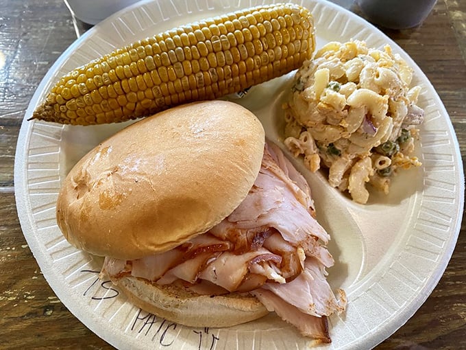 This turkey sandwich isn't just lunch—it's proof that poultry can hang with the big boys when treated with proper smoky respect.