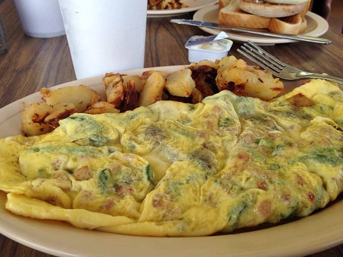 This Western omelet doesn't just contain vegetables – it celebrates them in a fluffy egg embrace that would make Julia Child nod approvingly.