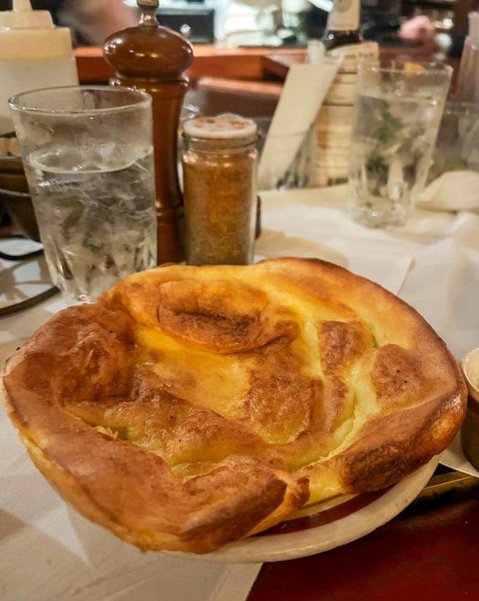 The Yorkshire pudding rises to the occasion – literally. This golden, puffy masterpiece is the perfect vehicle for soaking up those precious meat juices.