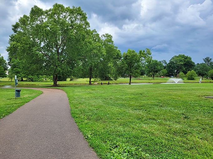 Yowell Meadow Park offers that perfect blend of manicured paths and wild greenery – like Central Park's relaxed country cousin.