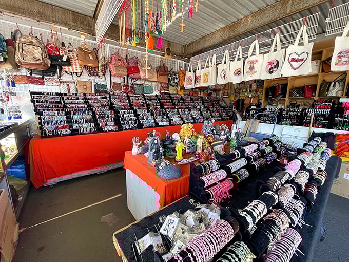 Accessory nirvana where purses and bracelets compete for your attention—and wallet. One woman's impulse buy is another's signature style.