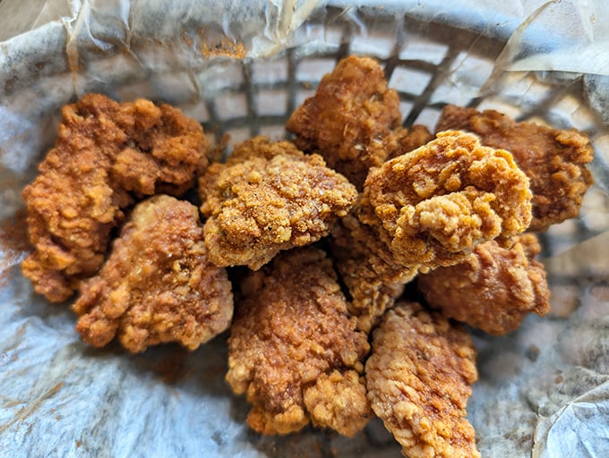 The holy grail of chicken wings—perfectly crispy, generously sized, and seasoned with what must be some sort of Pittsburgh magic dust.