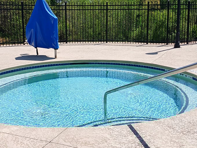 The hot tub—where neighborhood news travels faster than the bubbles and yesterday's tennis injuries melt away like magic.