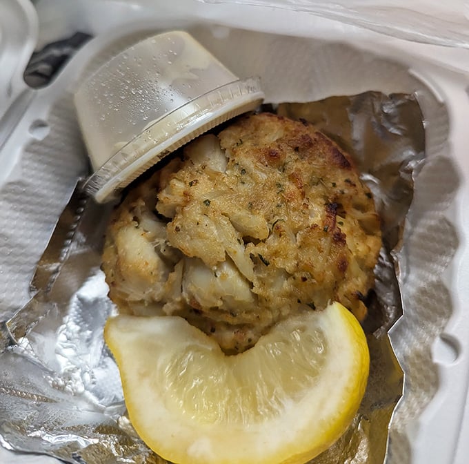 The holy grail of Maryland cuisine—a perfect crab cake that's all meat, minimal filler, and maximum flavor. That golden crust deserves its own fan club.