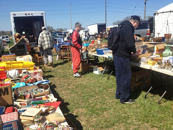 Shoppers navigate outdoor treasures like prospectors during the gold rush, only with better odds.