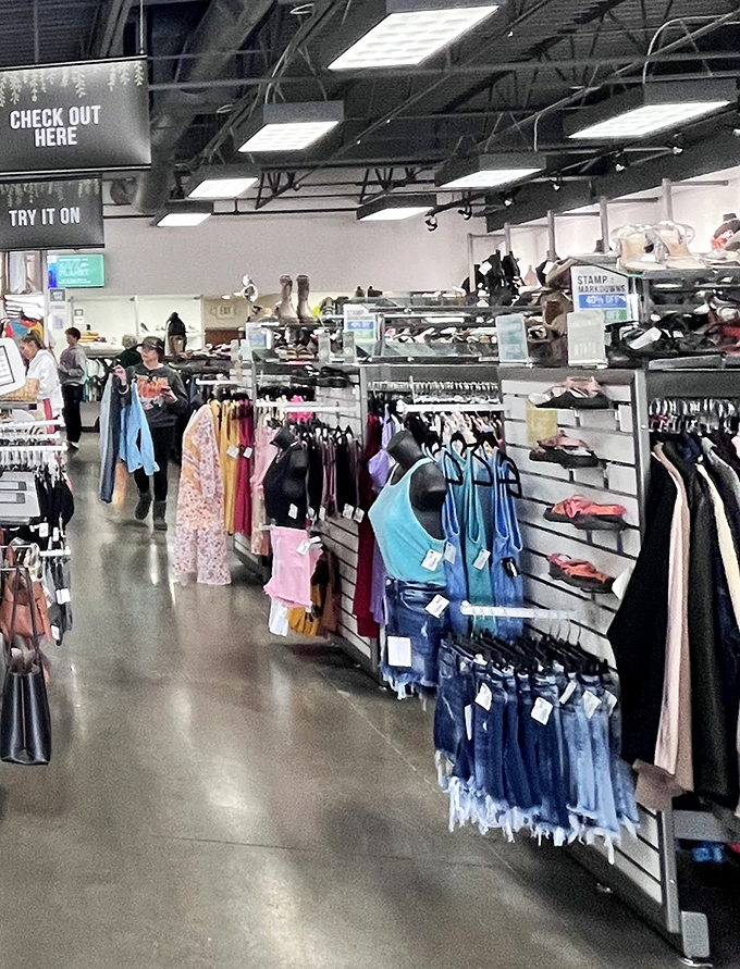 Not your average thrift store layout—this is secondhand shopping elevated to an art form. The mannequins aren't the only ones dressed to impress.
