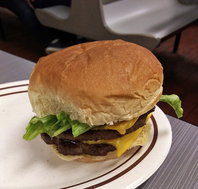 Not just about hot dogs—this double cheeseburger would make any carnivore weep with joy. The perfect lunch for when you need serious sustenance.