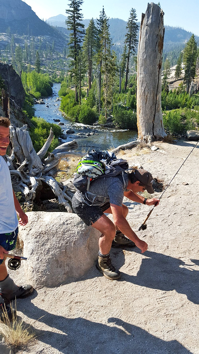 Fishing along the San Joaquin River – where "catching nothing" still somehow feels like winning life's lottery with these views.