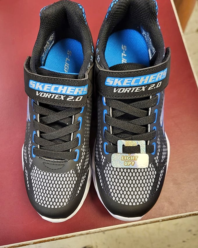 Brand new Skechers with that "light up" excitement kids love. Someone's going to be the coolest kid on the playground without breaking the family budget.
