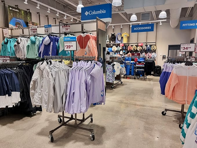 Columbia's lineup of lightweight jackets and shirts—perfect for those three days a year when Florida experiences something resembling "weather."