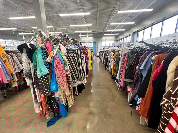 Ladies' apparel section offers more outfit options than Cher's closet – at a fraction of the price.