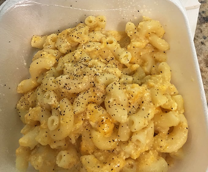 Mac and cheese that doesn't just hug your soul—it gives it a full-on bear embrace with each creamy, perfectly seasoned bite.