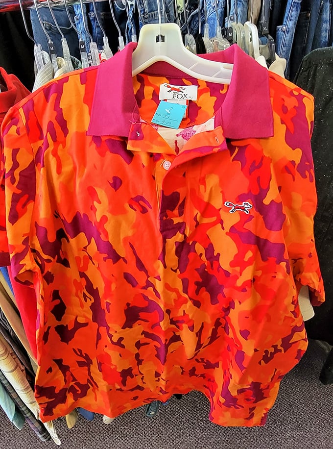 This isn't just a shirt—it's a conversation starter. Somewhere in Wisconsin, there's a barbecue with your name on it, and this bold polo is your ticket in.