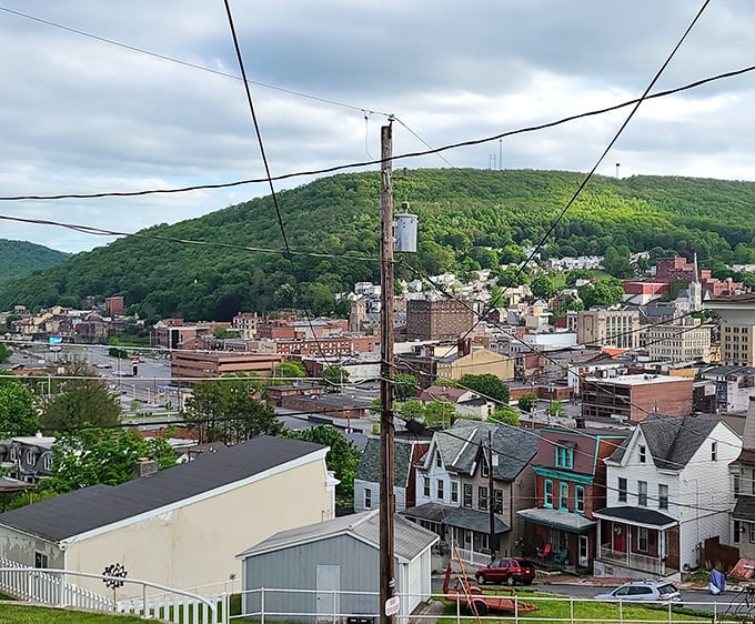 Nestled among rolling hills, Pottsville's neighborhoods cascade down slopes like a Pennsylvania version of San Francisco—minus the crushing mortgage payments.