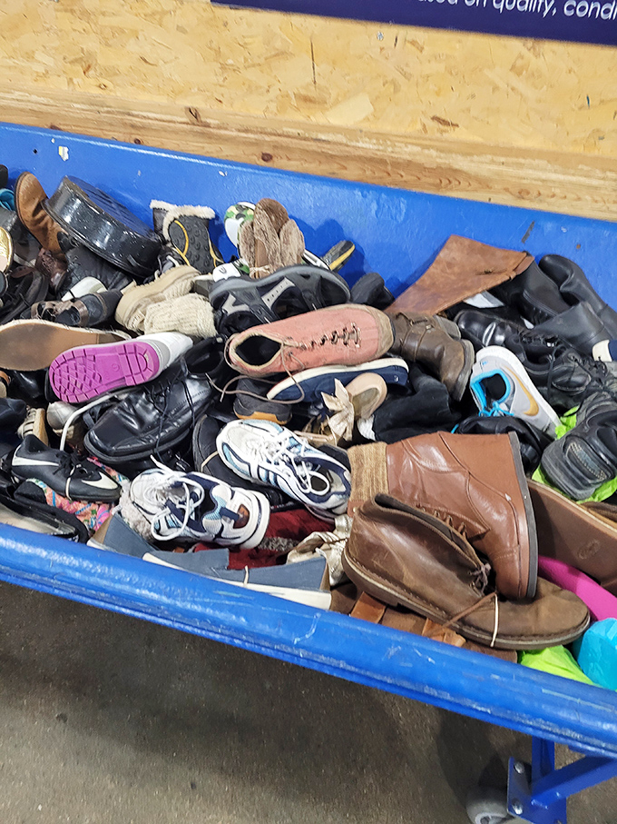 Step right up—this is the shoe buffet, where styles clash and memories linger under one roof.