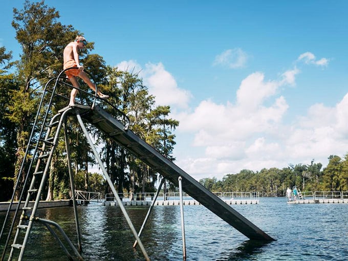 A summer ritual as timeless as popsicles – the anticipation at the top of the slide before splashing into cool blue relief.