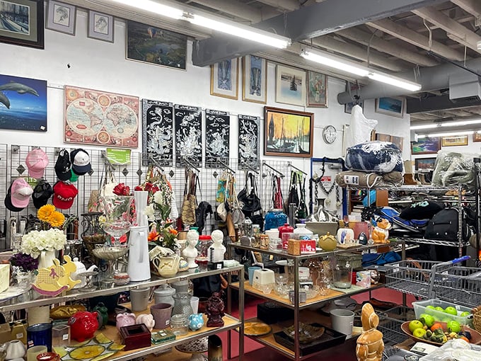 A wonderland of mismatched treasures that somehow make perfect sense together. Like a dinner party where none of the guests knew each other before arriving.