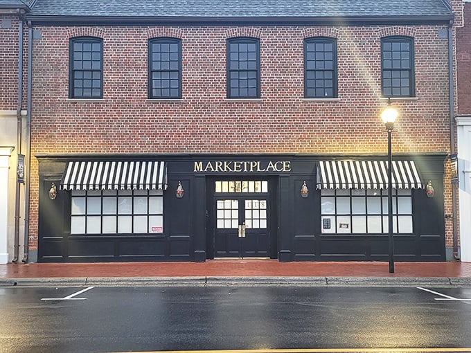 118 Marketplace brings elegant charm to Main Street with its classic brick façade and striped awnings – Kannapolis' little slice of timeless style.