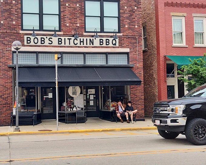 Bob's Bitchin' BBQ's brick storefront fits perfectly into Dodgeville's small-town charm – with flavors that are anything but small.