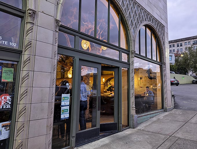 Cuerno Bravo's storefront windows offer tantalizing glimpses of the Argentine fire magic happening inside those walls.